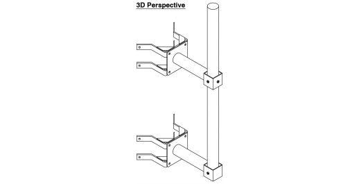 Tubular Corner Mounted Pole (CP) | WEC CCTV