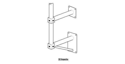 Tubular Wall Mounted Pole (WP) | WEC CCTV