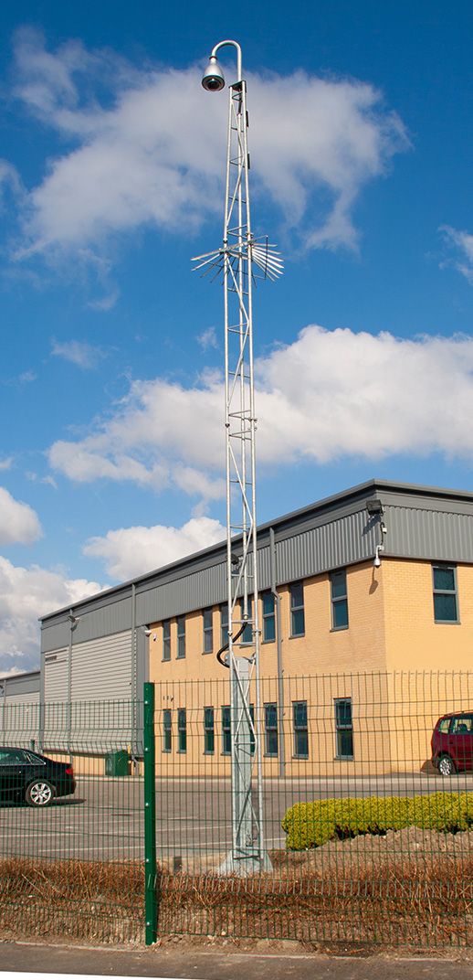 Fixed & Tilt-Over Lattice Camera Towers | WEC CCTV