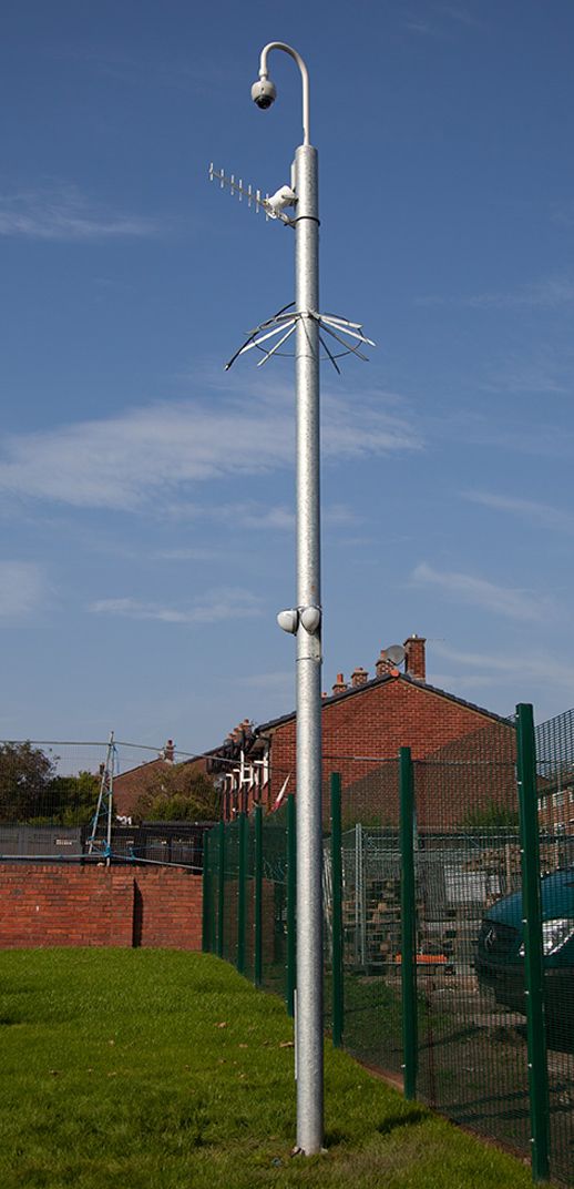 Tubular and Square CCTV Poles and Columns | WEC CCTV